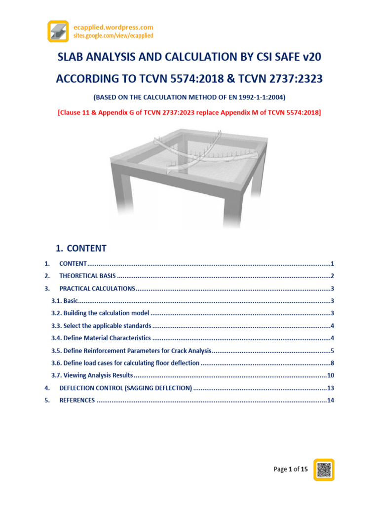 Slab Deflection Analysis & Calculation | PDF | Civil Engineering ...