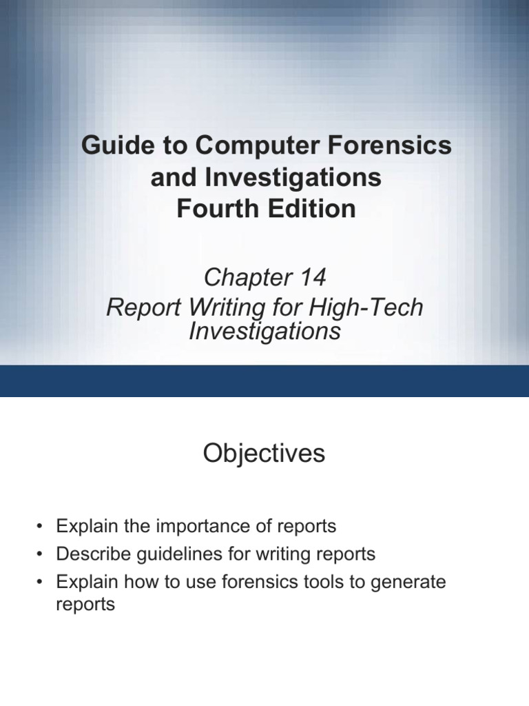 High-Tech Investigation Report Writing Guide | PDF | Expert Witness ...