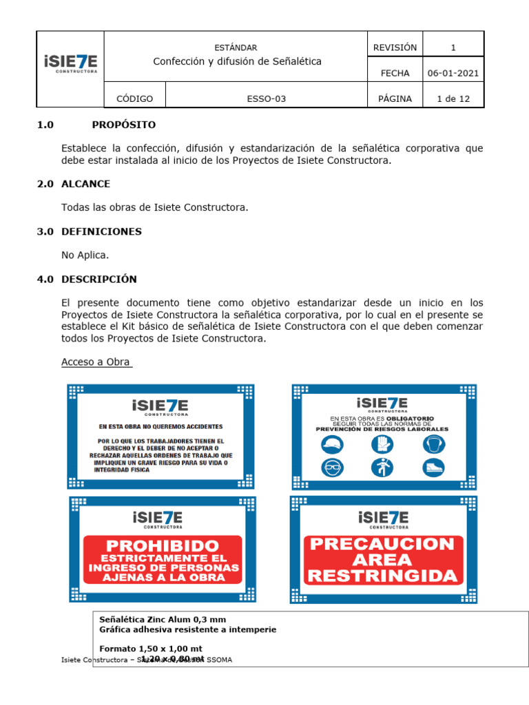 ESSO-03 - Confeccion y Difusion de Señaletica | PDF
