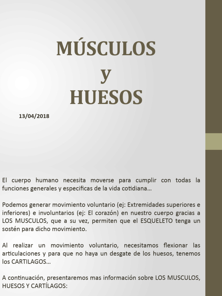 Anatomía y Funciones de Músculos y Huesos | PDF | Hueso | Músculo