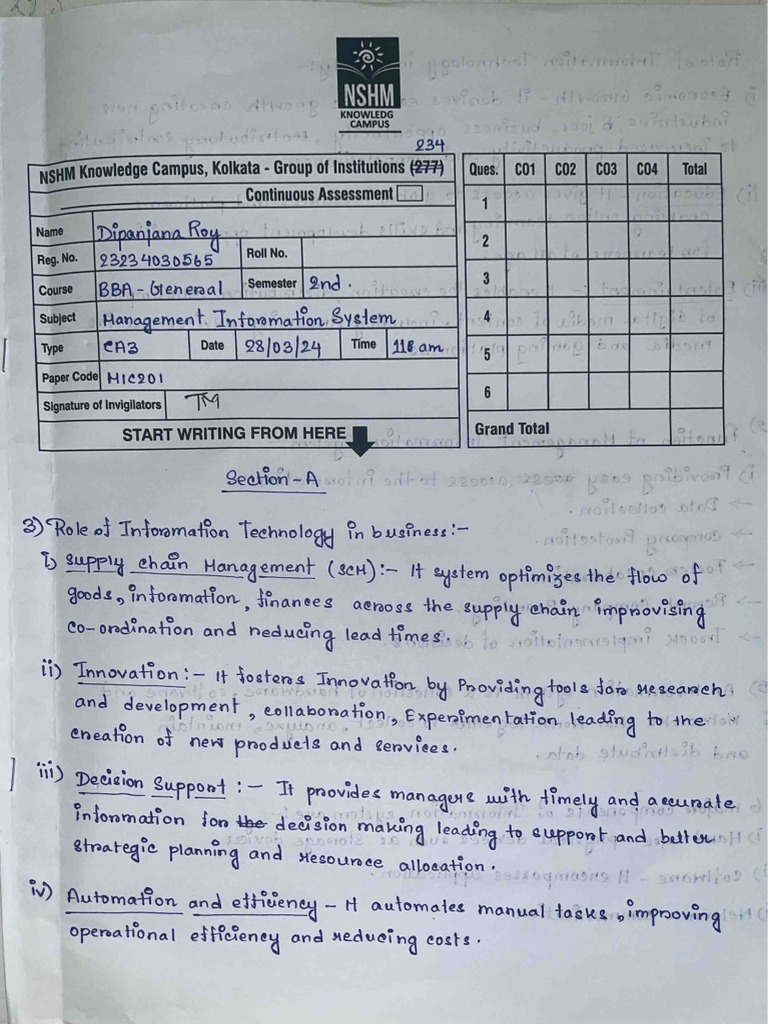 Dipanjana Roy Mis Ca3 | PDF
