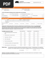 RACP AT-CEX-Form | PDF | Physical Examination | Information
