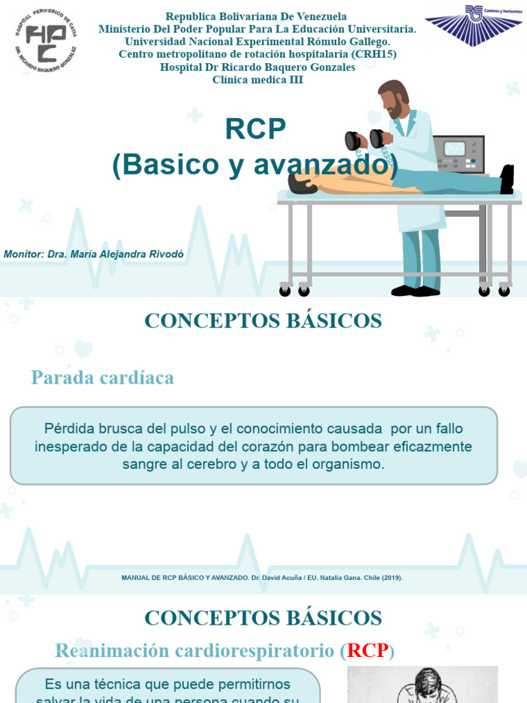 RCP 1 | PDF | Reanimación cardiopulmonar | Paro cardíaco