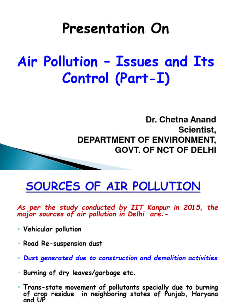 Air Pollution Issues and Its Control 1. 1 | PDF | Pollution ...