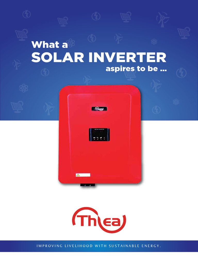 Thea Solar Inverter Specifications | PDF | Alternating Current | Power ...