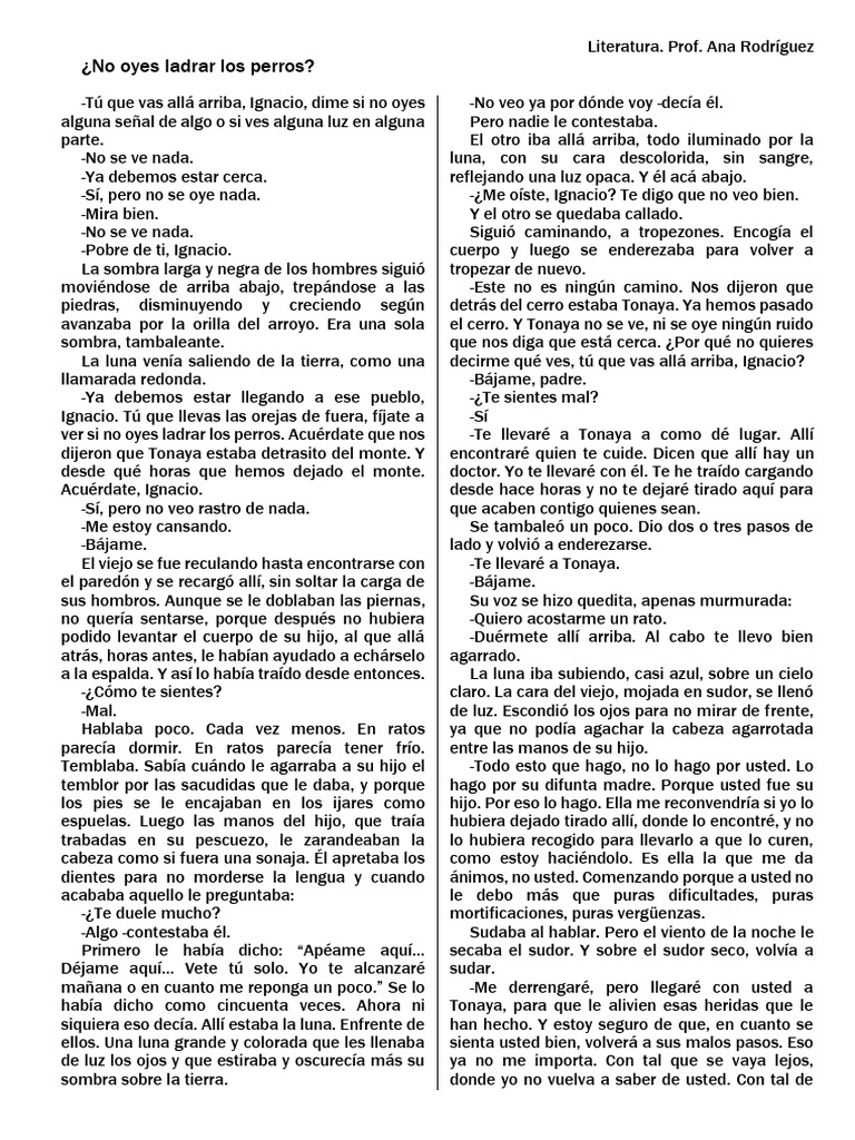 ¿No Oyes Ladrar Los Perros? | PDF