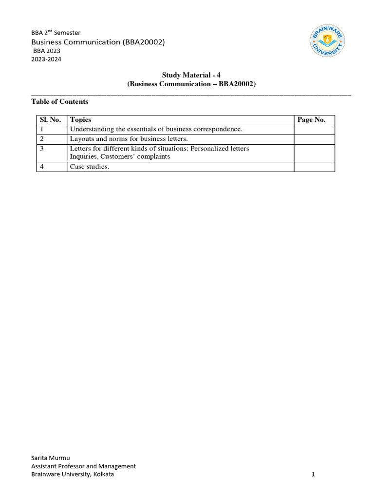 Study Material - Module IV-2 | PDF | Information | Communication