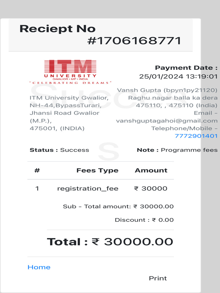 CCAvenue by ITM University | PDF