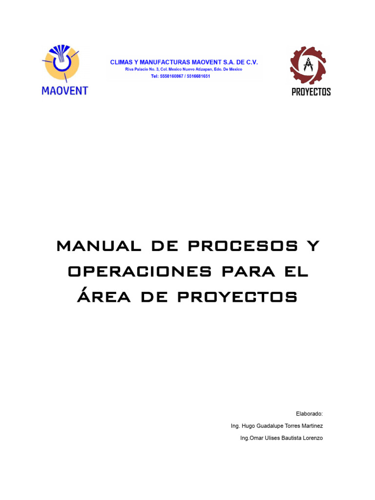 Manual de Proyectos Inmobiliarios Maovent | PDF | Presupuesto | Business