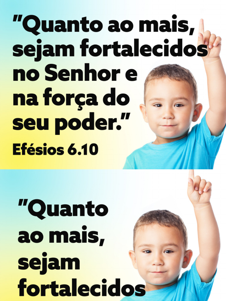 EBF PTM DIA 4 Versiculo para Memorizar Efesios 6.10 | PDF