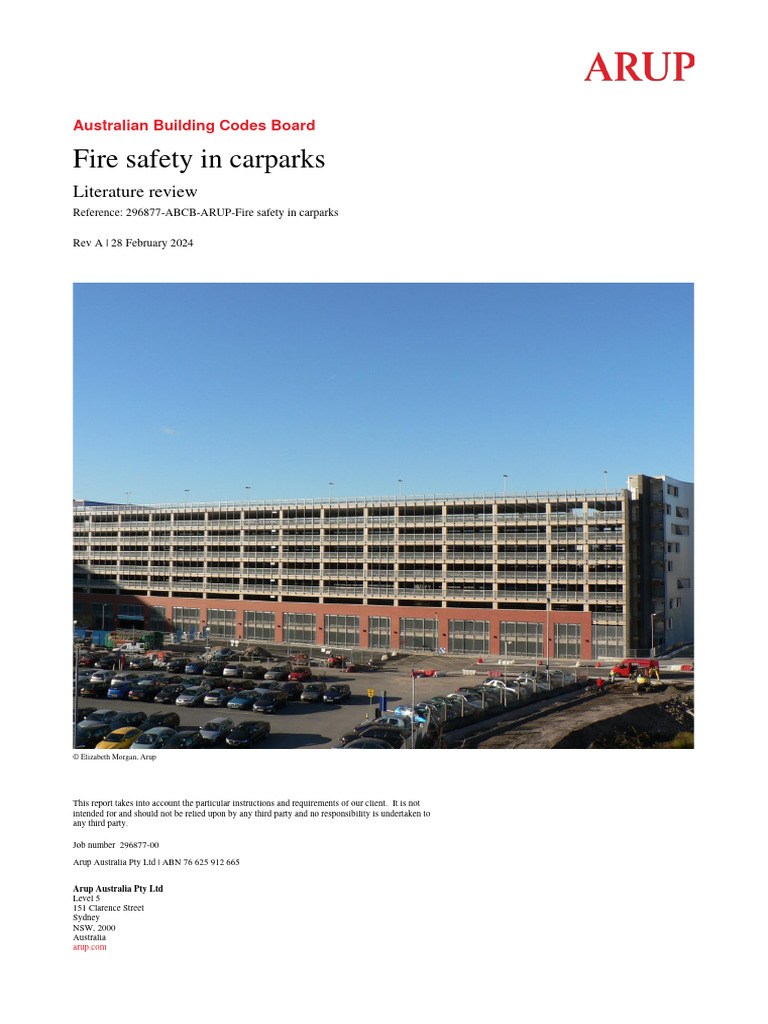 ABCB ARUP Fire Safety in Carparks | PDF | Electric Vehicle | Plug In Hybrid