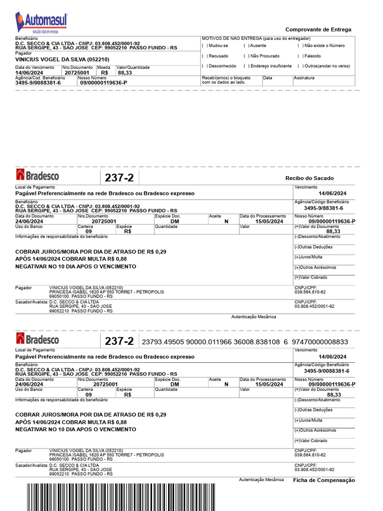 modelo boleto | Download grátis PDF | Tecnologia financeira | Finanças ...