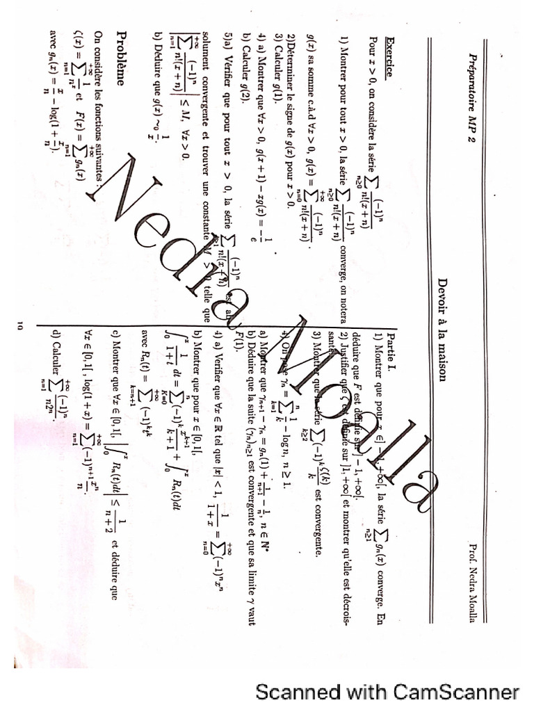 Devoir A La Maison | PDF