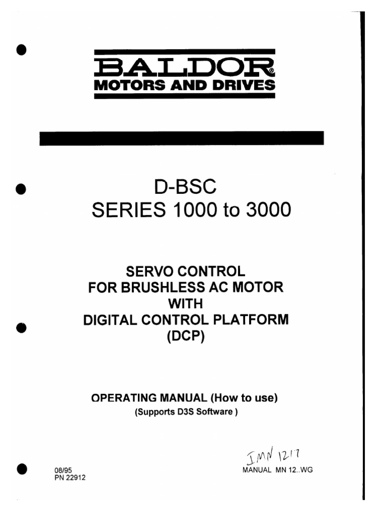 BALDOR DBSC Com Programa | PDF
