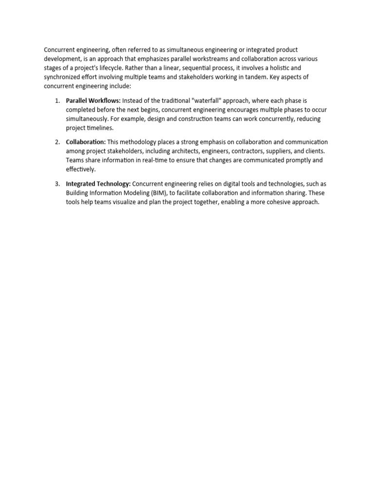Concurrent Engineering | PDF