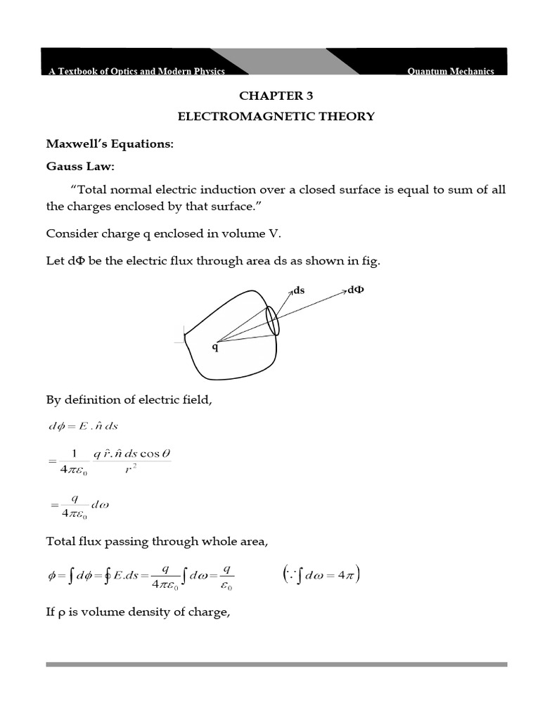 Electromagnetic Theory | PDF | Waves | Magnetic Field