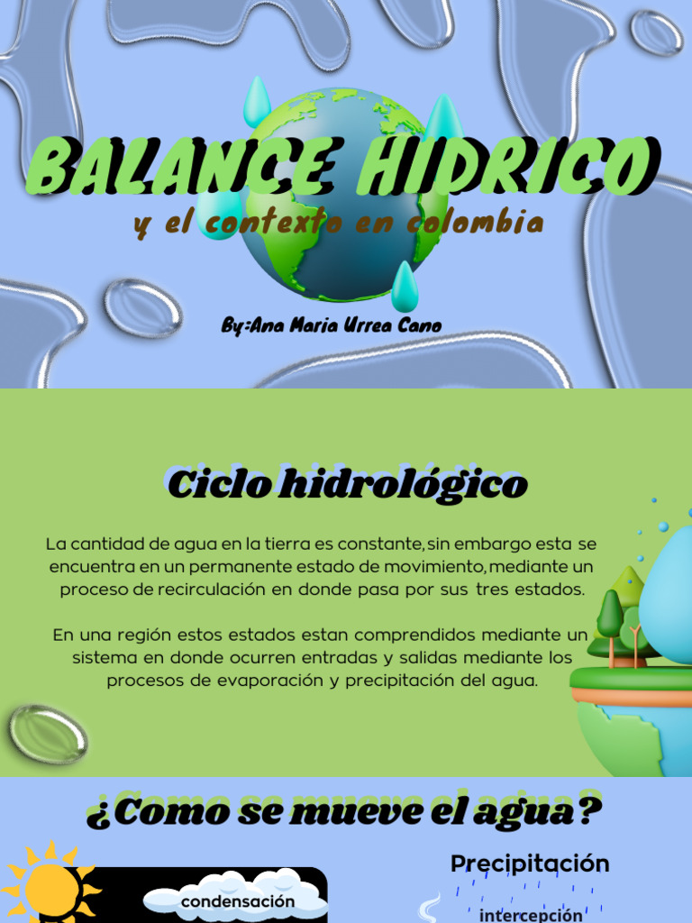Balance Hídrico: Ciclo y Ecuaciones | PDF | Evapotranspiración | Agua