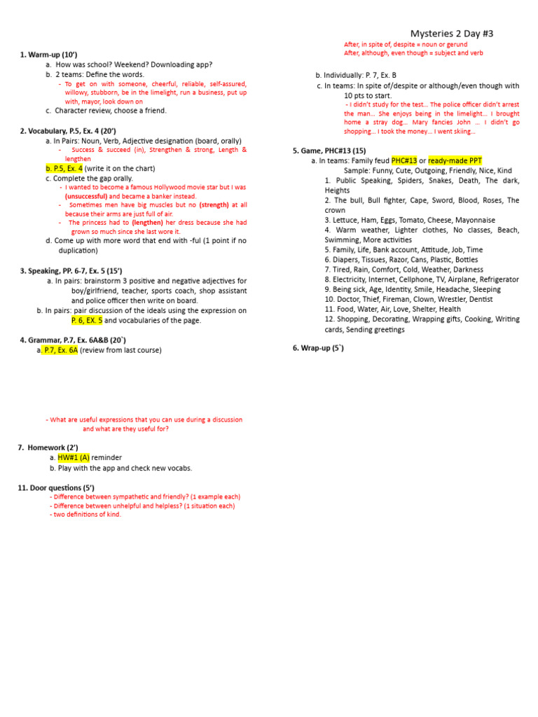 Template Lesson Plan | PDF | Linguistic Typology | Linguistics