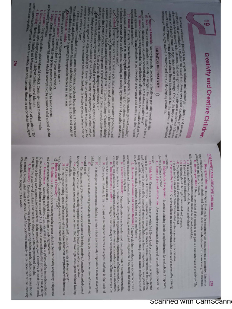 Creativity English - Booknotes | PDF