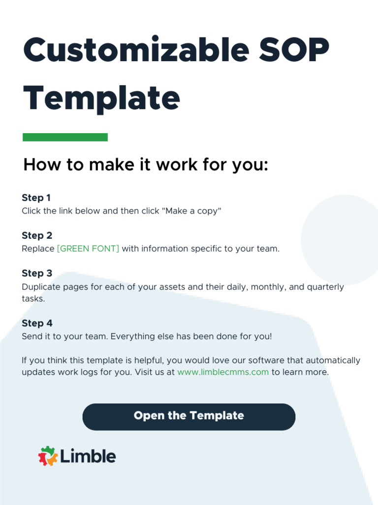 SOP Template | PDF | Career & Growth | Business