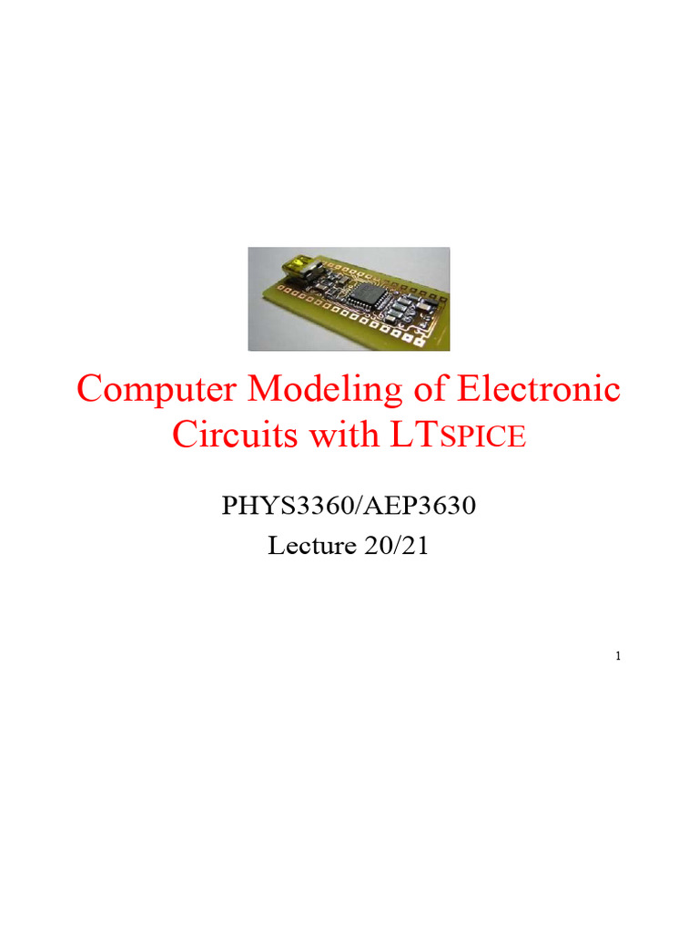 Lt Spice | Download Free PDF | Spice | Operational Amplifier