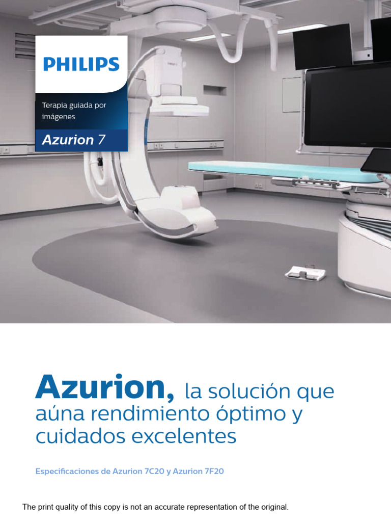 Azurion 7 - Especificaciones de 7C20 y 7F20 - Español | PDF | Rayo X ...