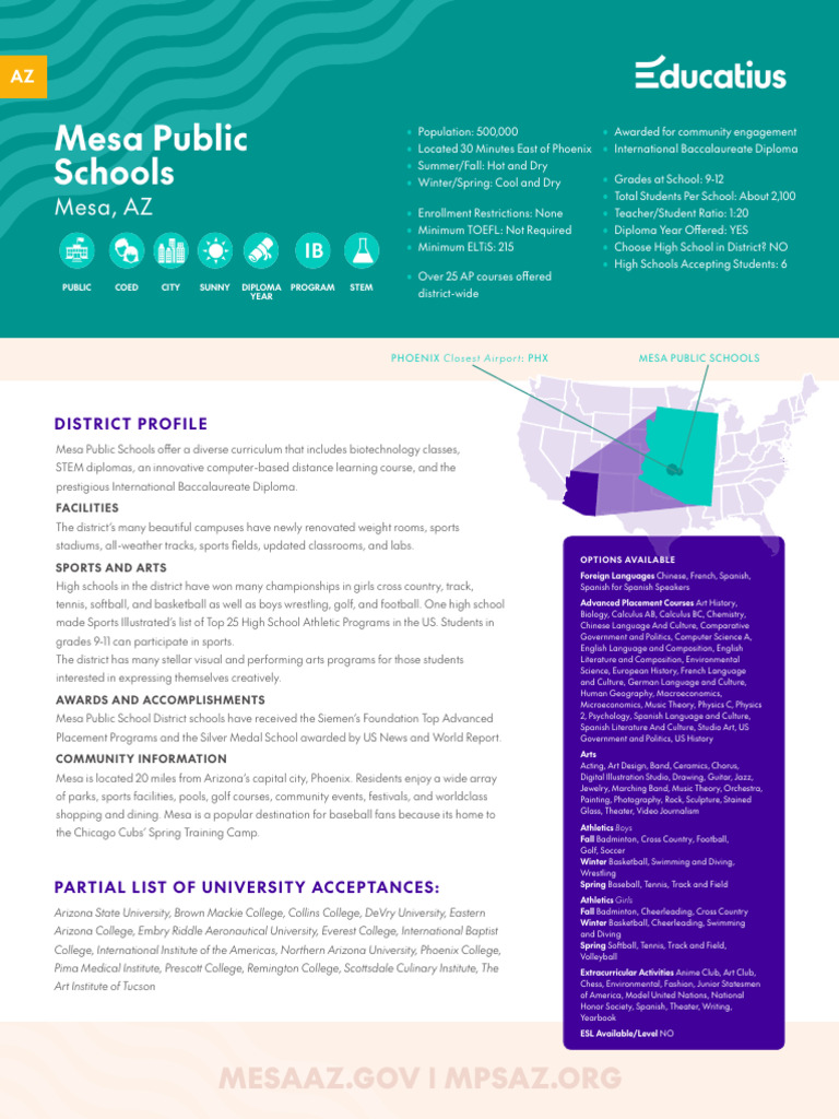 Mesa - Arizona | PDF | Advanced Placement | Arizona