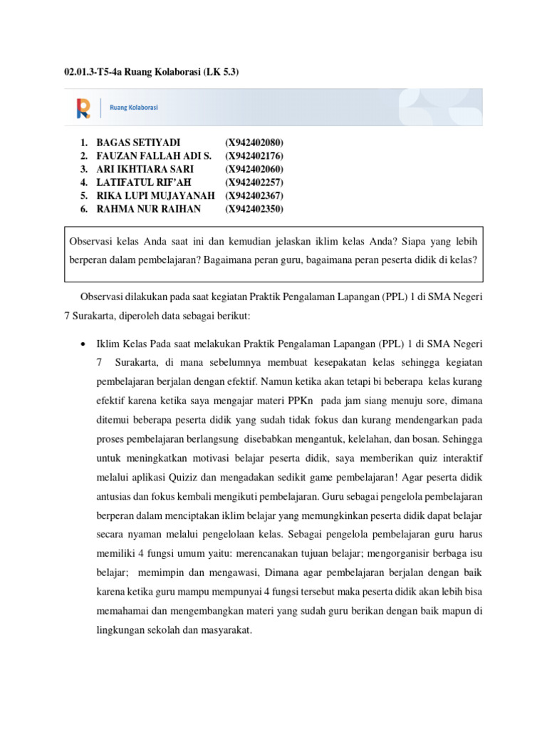 Topik 5 Ruang Kolaborasi PSE Fauzan Fallah Adi Sembodo | PDF