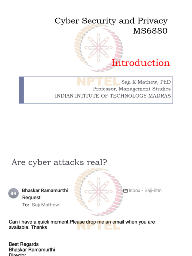 Week 1 | PDF | Information Security | Security