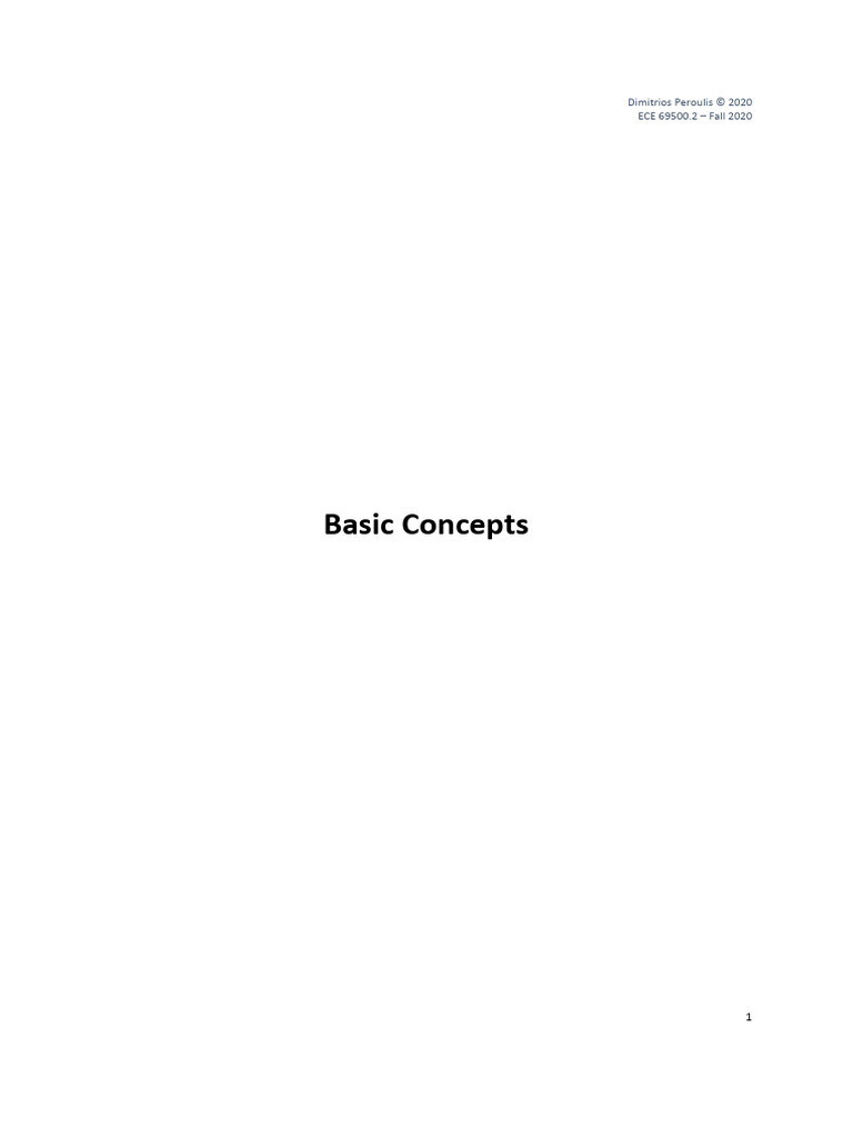 RF Design Basic Concepts | PDF | Nonlinear System | Information And Communications Technology