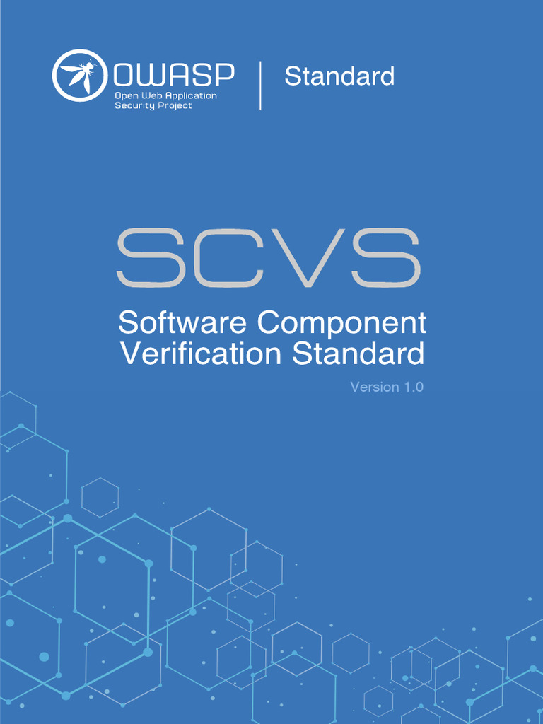 OWASP - SCVS 1.0 en | PDF | Software Repository | Supply Chain OWASP - SCVS 1.0 en | PDF | Software Repository | Supply Chain