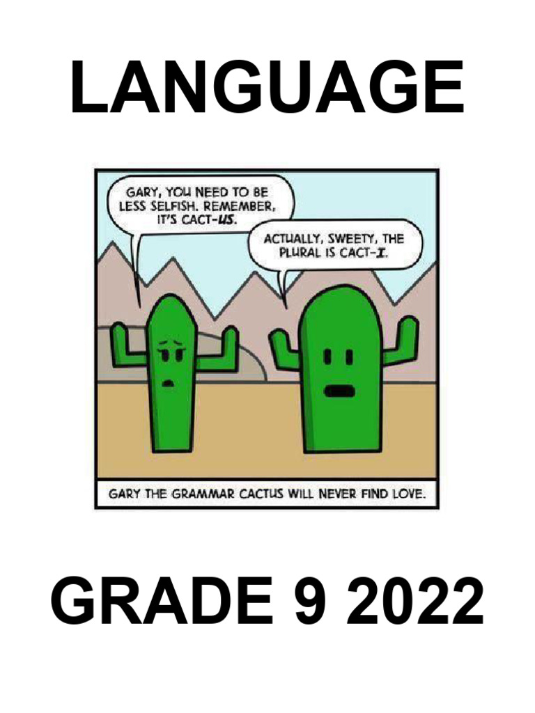 Grade 9 Language Revision Guide | PDF | Clause | Verb