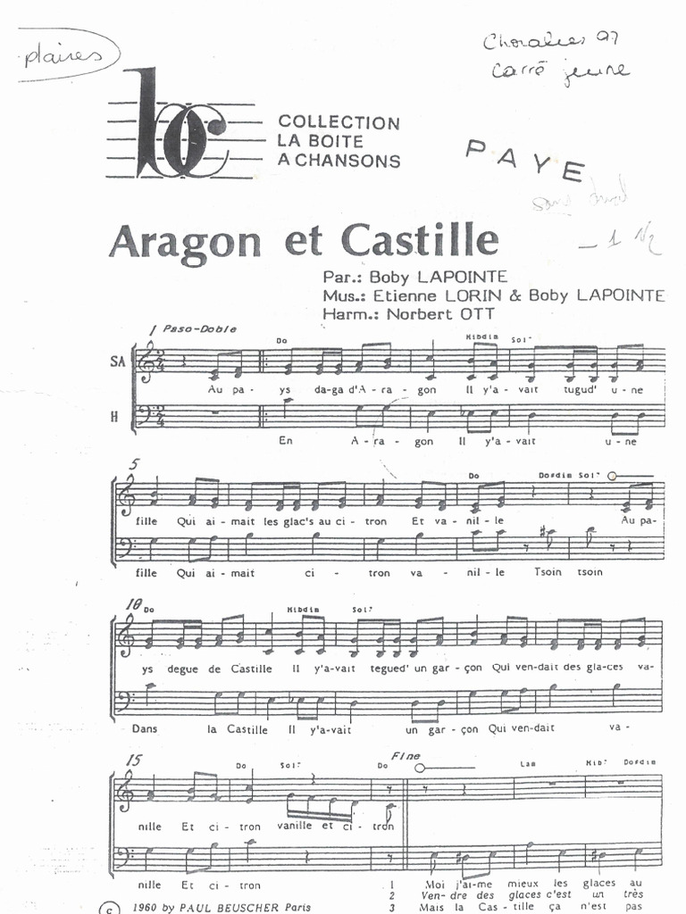 Aragon Et Castille-Partition | PDF