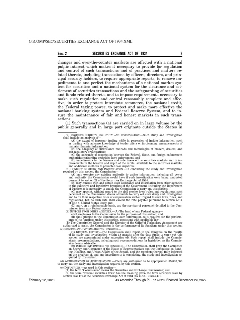 The 2 Securities and Exchange Act 1934 (dragged) | Download Free PDF ... The 2 Securities and Exchange Act 1934 (dragged) | Download Free PDF ...