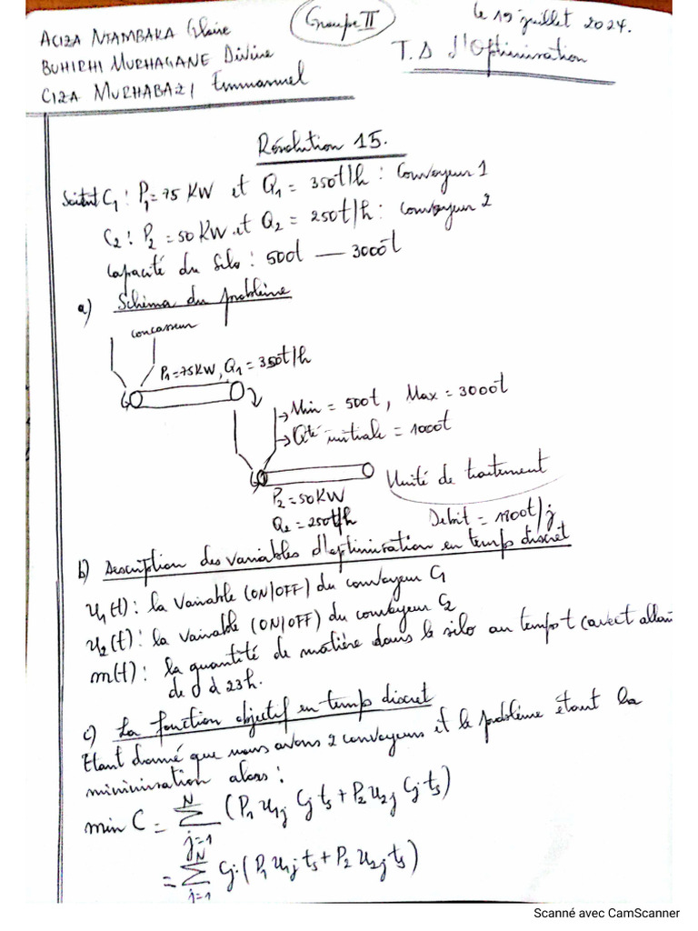 TP D'optimisation Exercice 15 | PDF