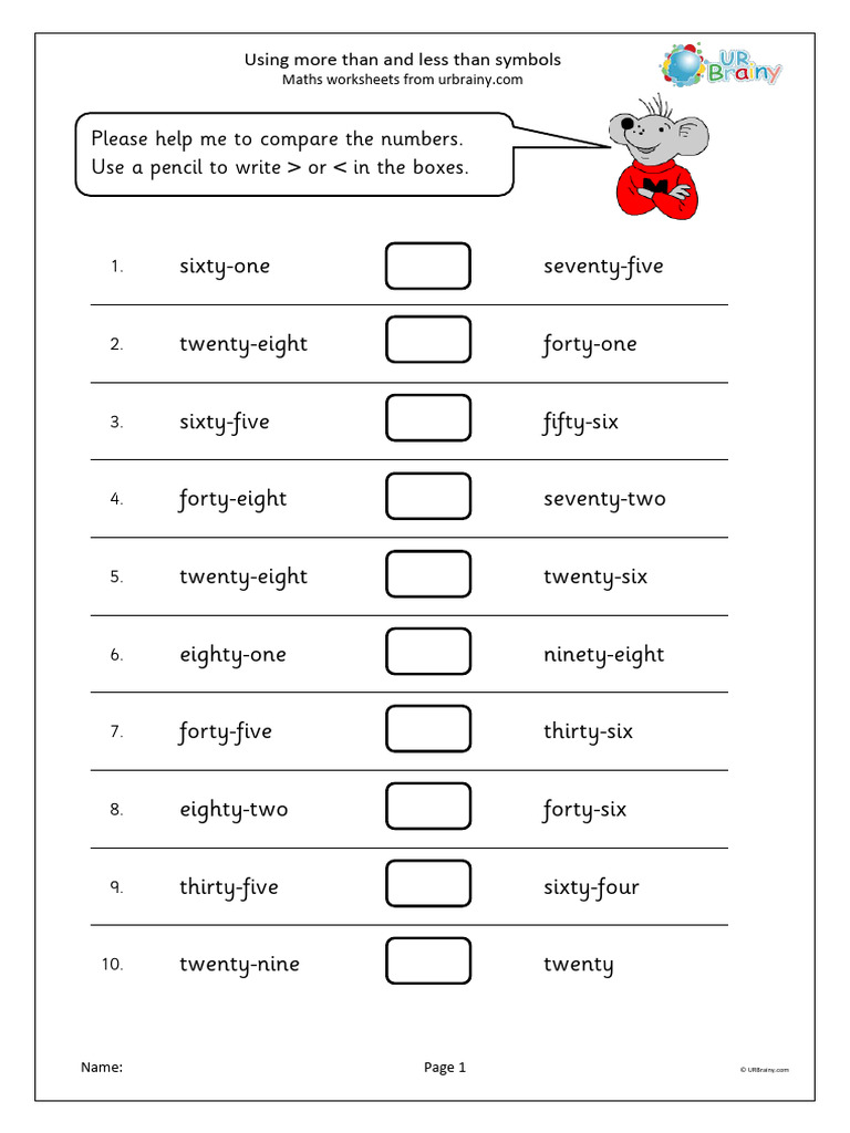 Using and Symbols With Numbers in Words | PDF