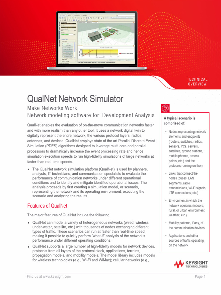 QualNet Network Simulator | PDF | Computer Network | Simulation