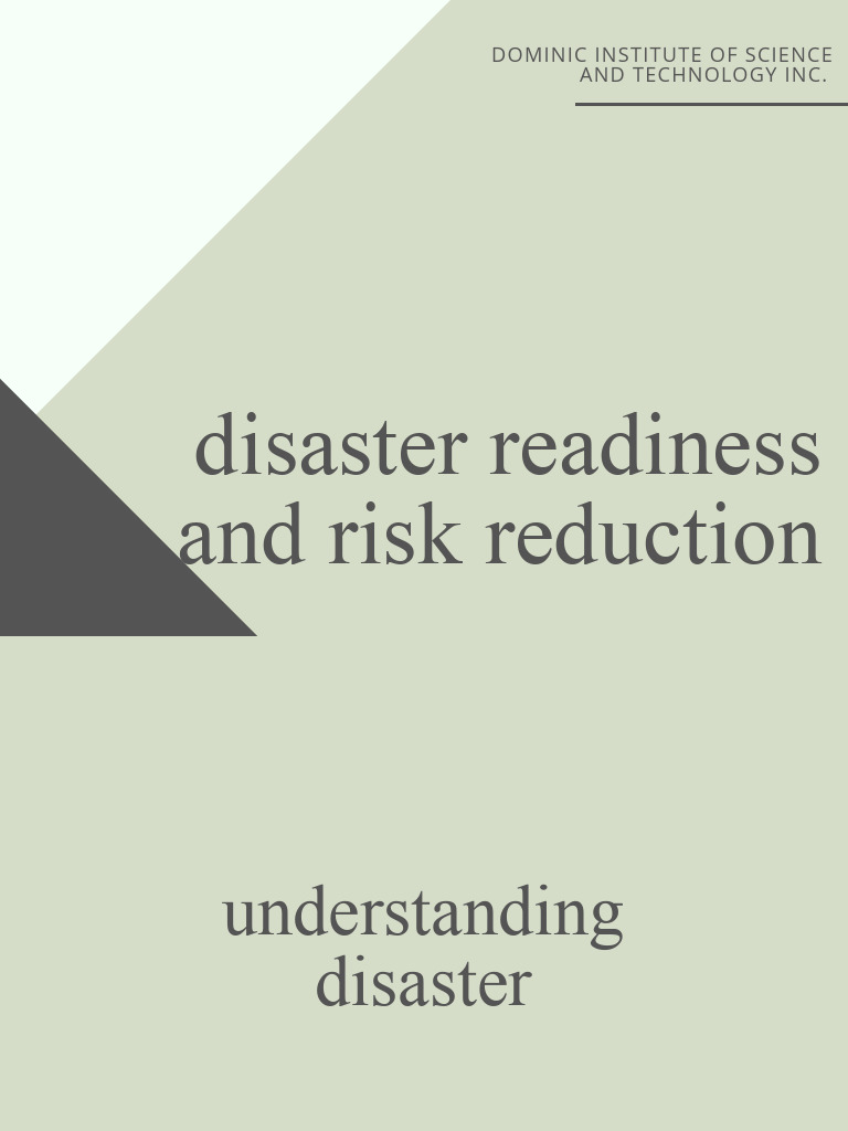 Lesson 1 Understanding Disaster | PDF | Natural Disasters | Hazards