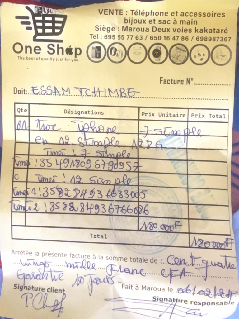 Facture Iphone 12 | PDF