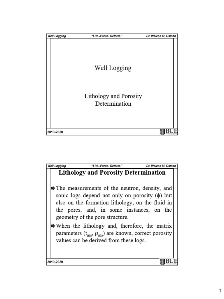 Well Logging 8 Cross Plots Pdf Porosity