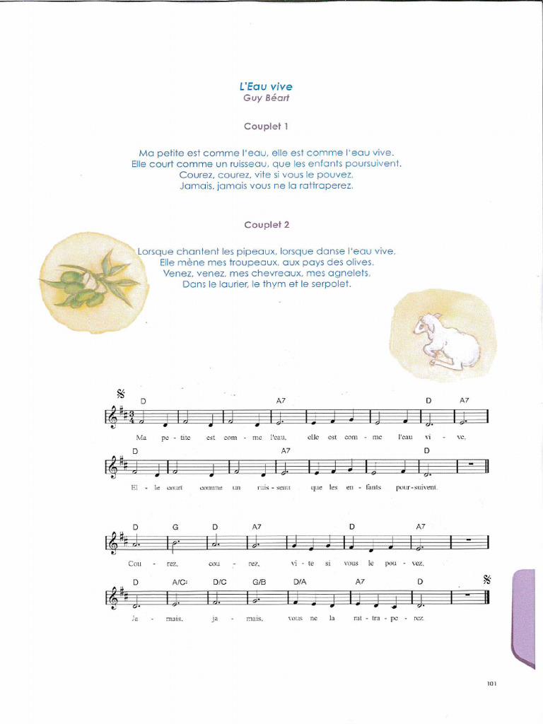 L'eau Vive - Paroles Et Partitions | PDF