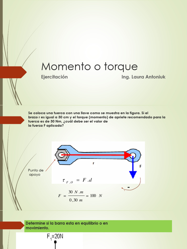 Momento o Torque-Ejercicios | PDF | Codo