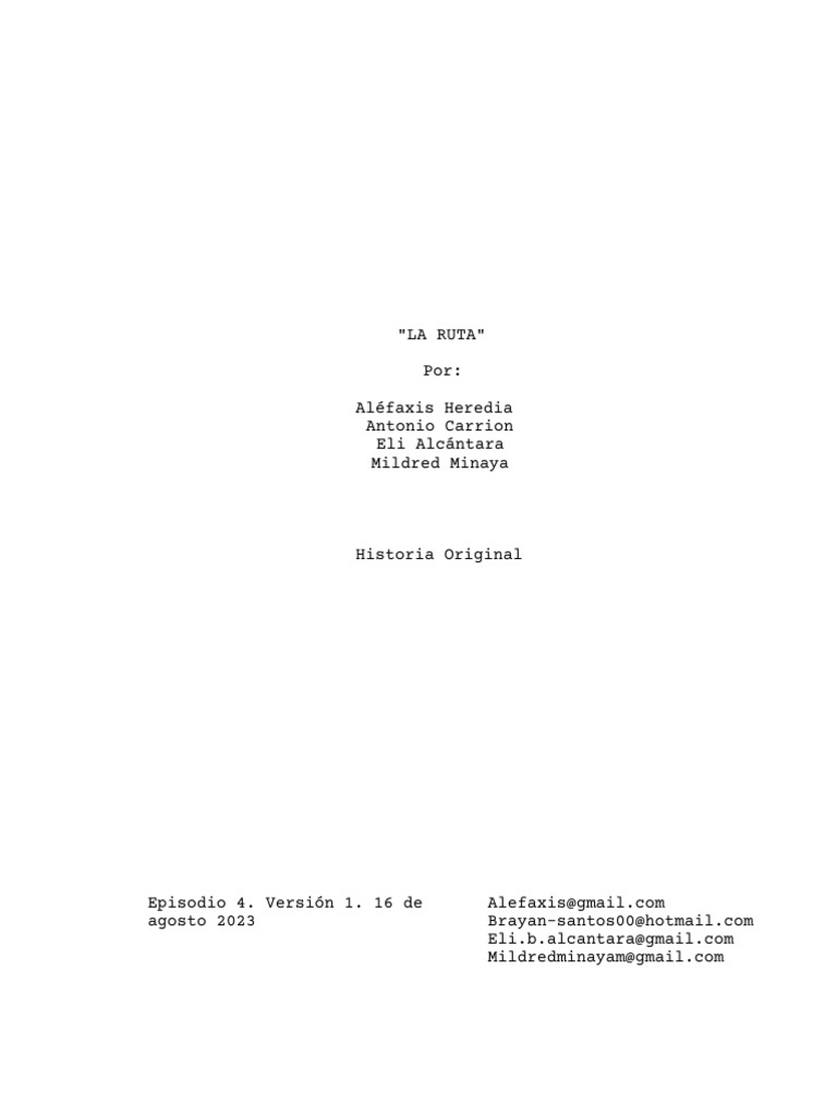 "Episodio 4: La Ruta de Zelba y Carlitos" | PDF