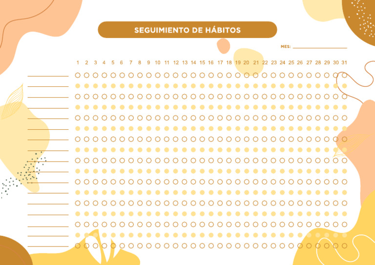 Seguimiento de Habitos | PDF