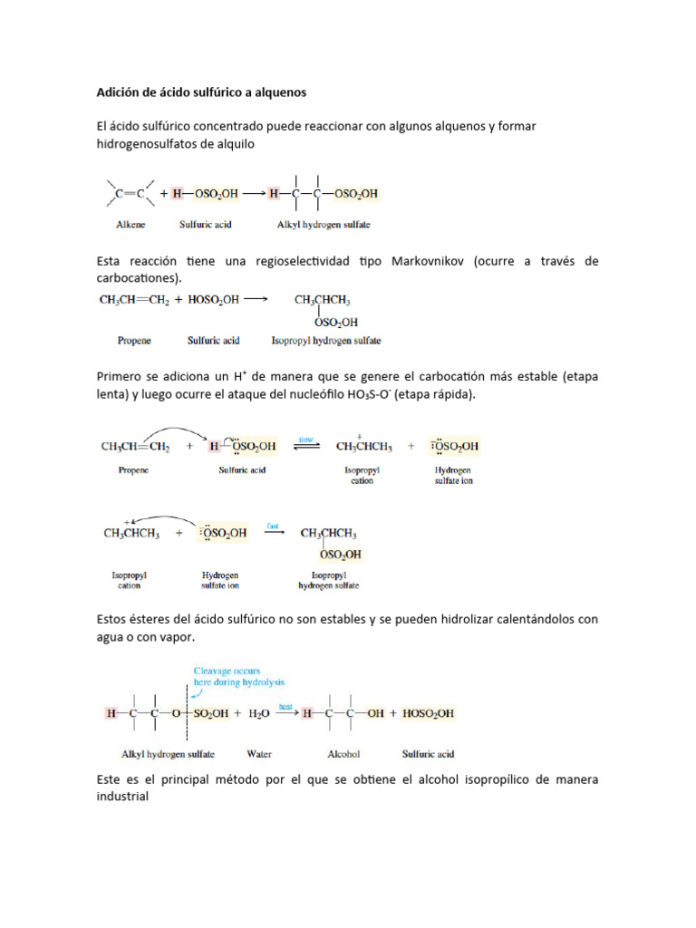 Reacciones de Adición Al Enlace Multiple Parte 2 | PDF | Alqueno ...
