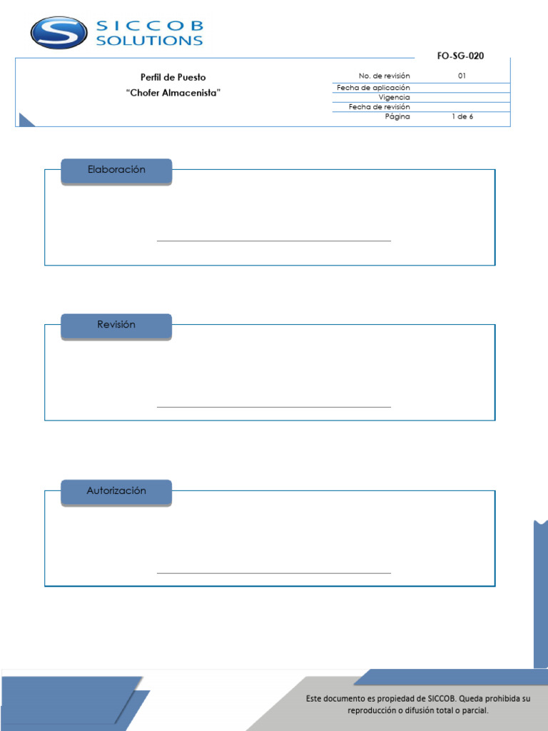 Chofer Almacenista | PDF