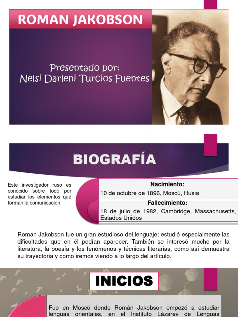 Roman Jakobson | PDF | Comunicación humana | Lingüística