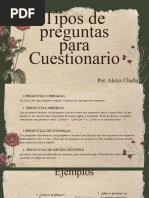 Tipos de Preguntas en Encuestas | PDF | Metodología de encuesta | Escala Likert