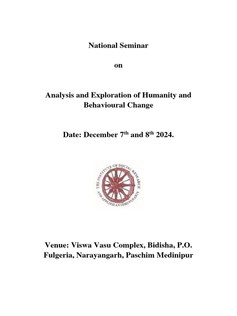 Seminar Brochure Full 2024 | Download Free PDF | Science | Behavioural Sciences