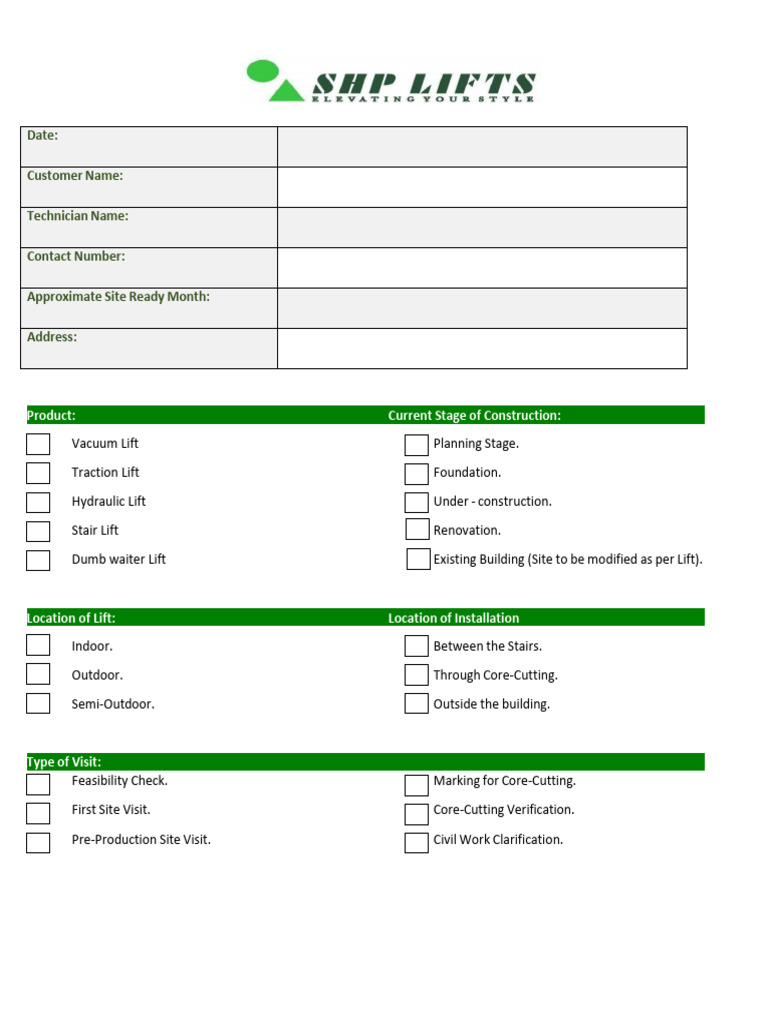 Pre - Production Form - Updated2 | PDF | Elevator | Pipe (Fluid Conveyance)